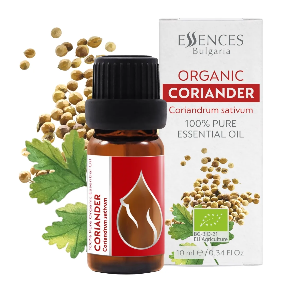 Organic Coriander Essential Oil (10ml) – Essences Bulgaria