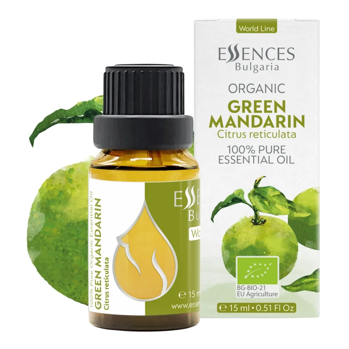 Organic Green Mandarin Essential Oil (15ml) – Essences Bulgaria
