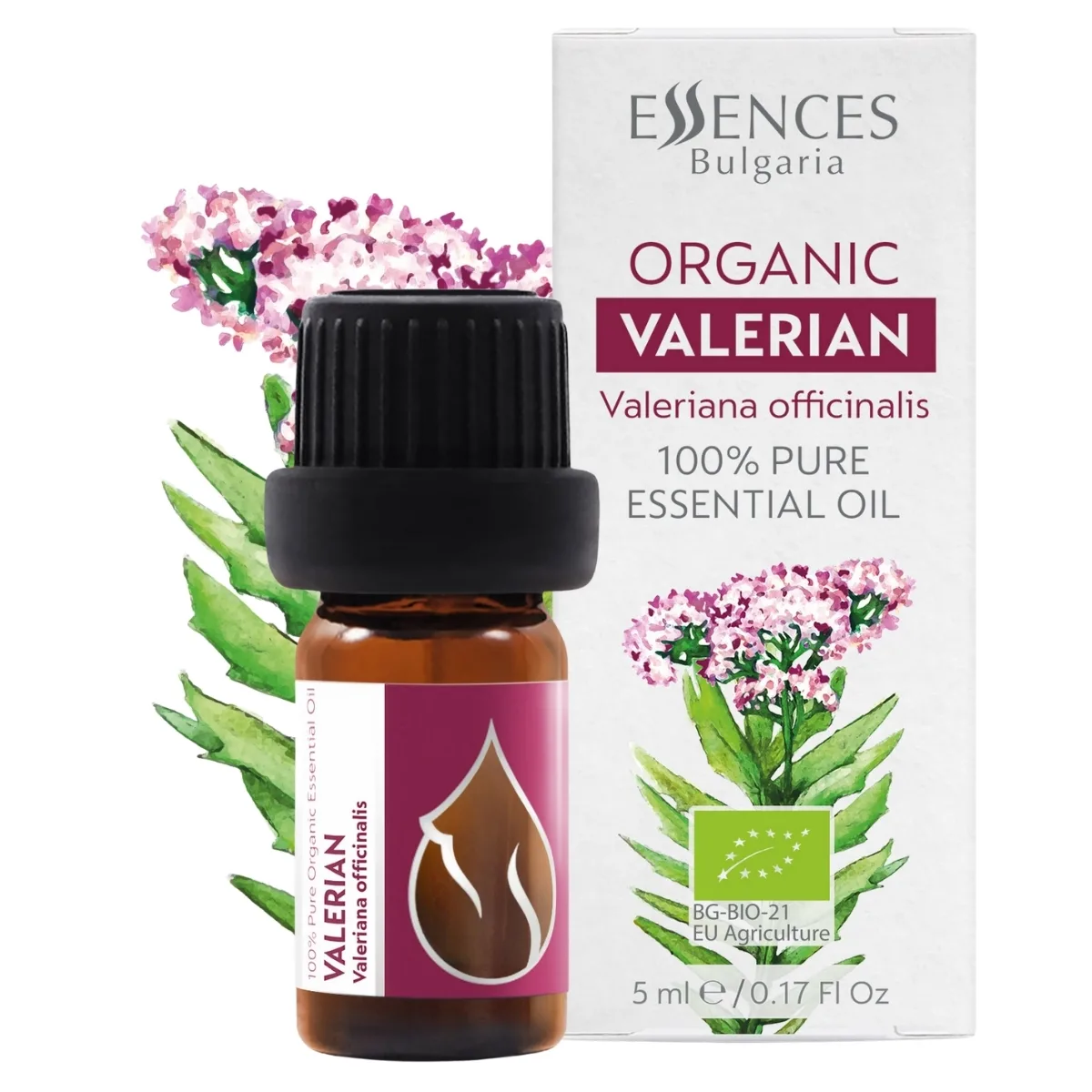 Organic Valerian Essential Oil (5 ml) – Essences Bulgaria